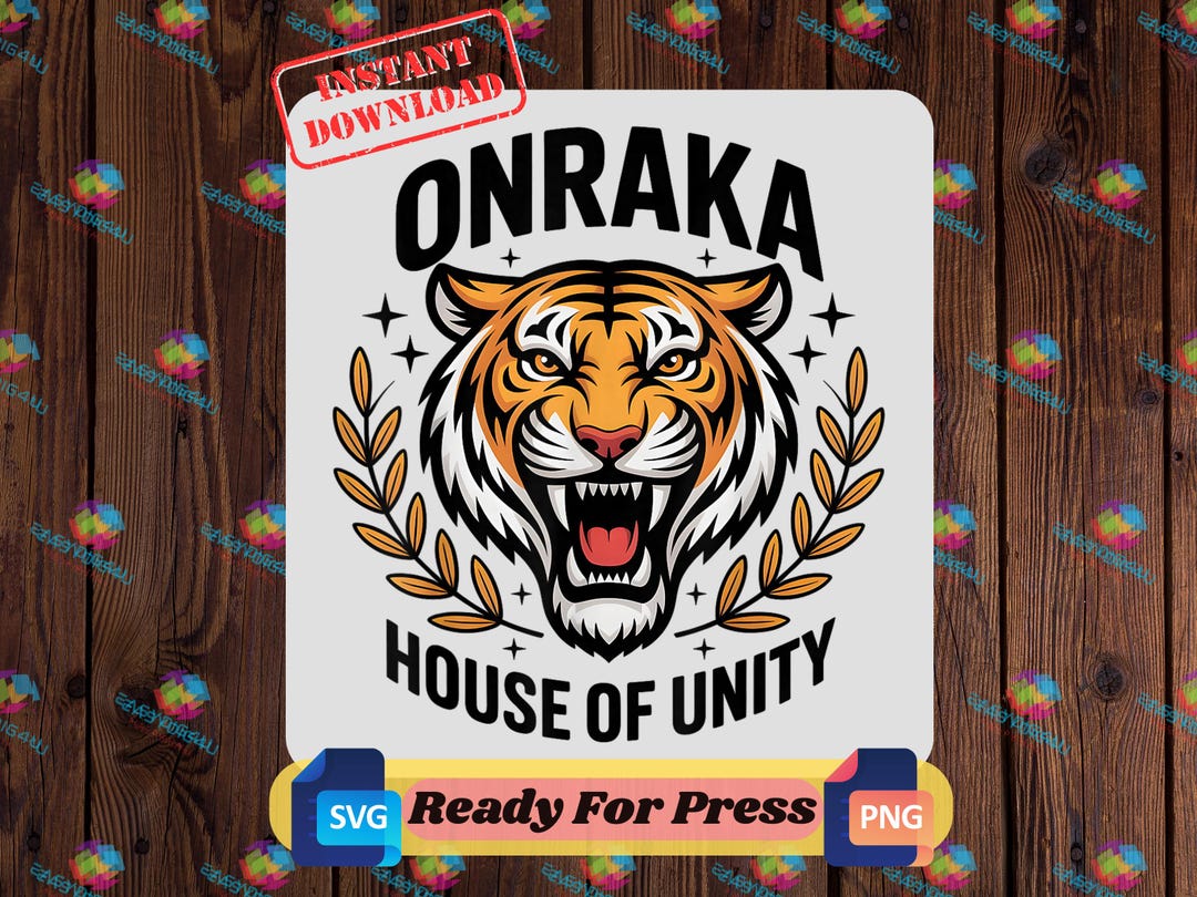 Onraka House SVG PNG: House of Unity School Spirit T-shirt Design ...