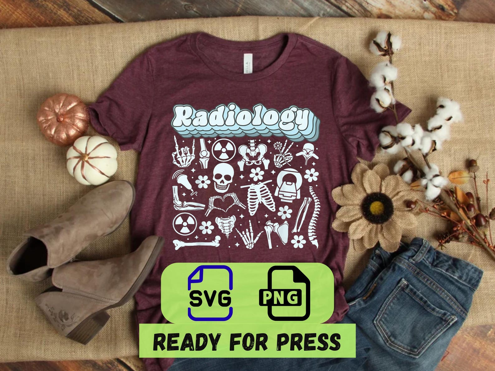Retro Radiology X Ray Rad Tech Svg Png Skeleton MRI Graduation Cut File ...