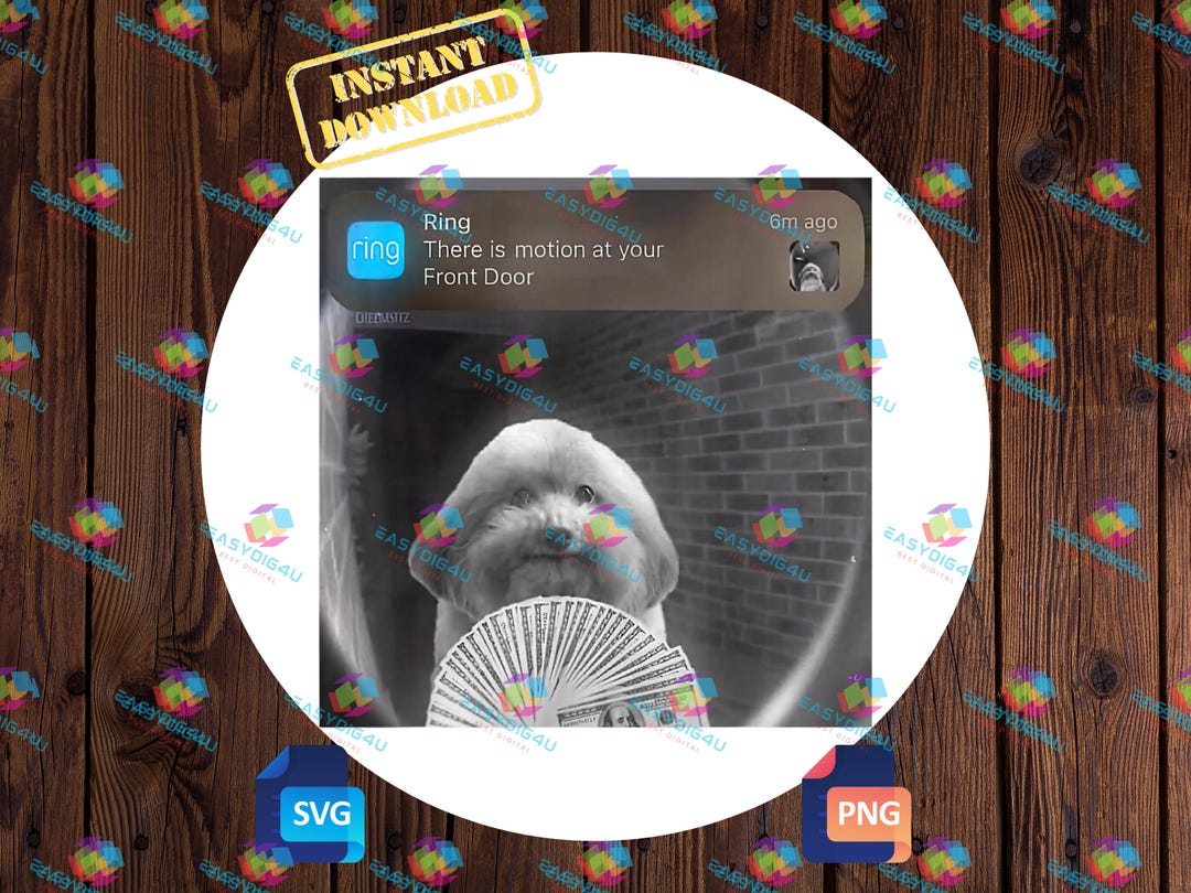 Funny Doorbell Meme PNG SVG: Sarcastic Security Camera Humor (digital ...