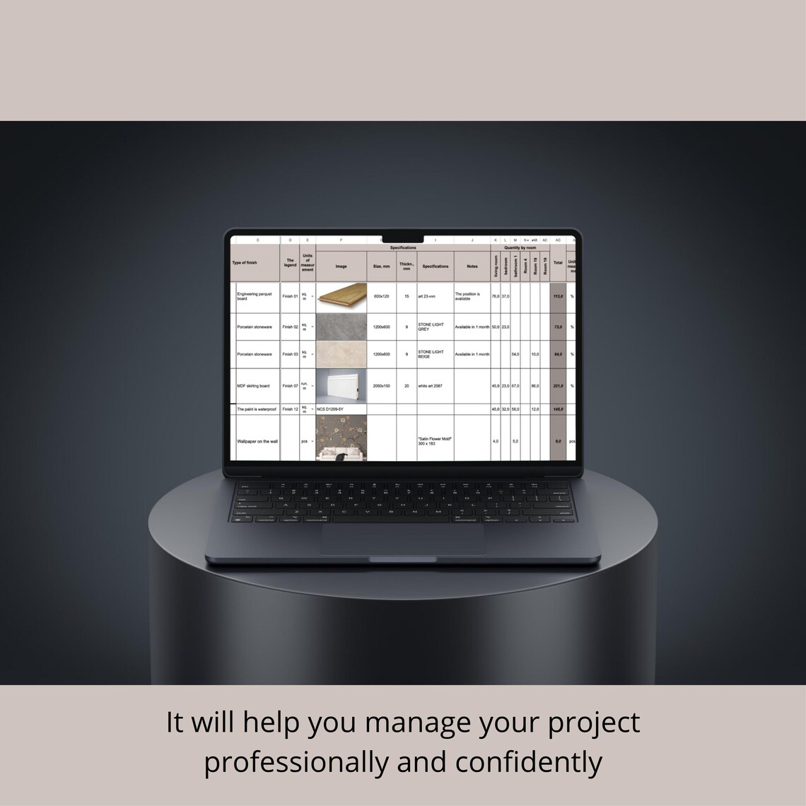 Project FF&E + Finishes Spec Sheet | Interior Design Procurement ...