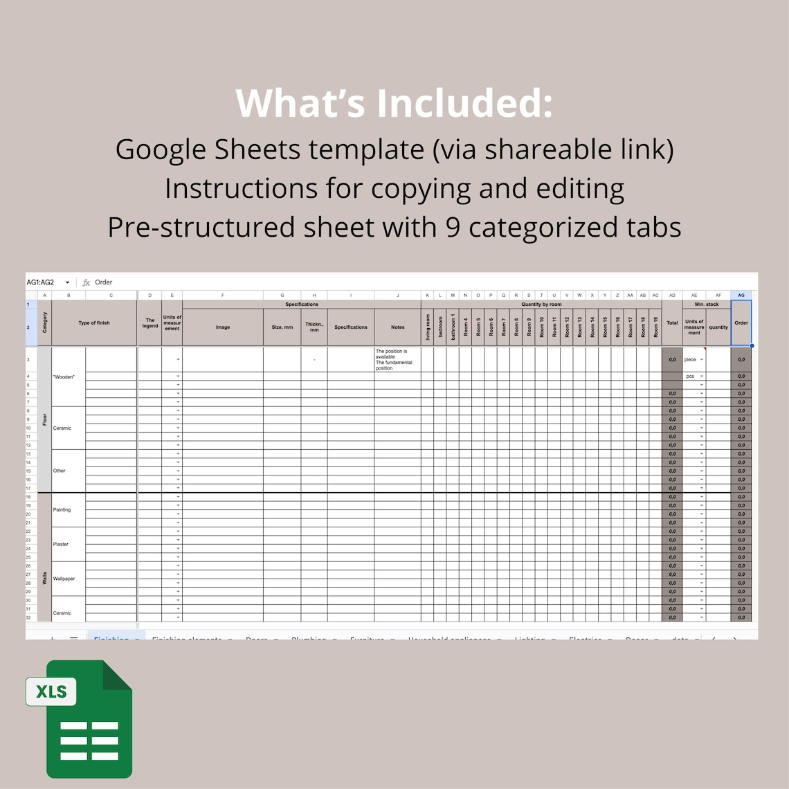 Project FF&E + Finishes Spec Sheet | Interior Design Procurement ...