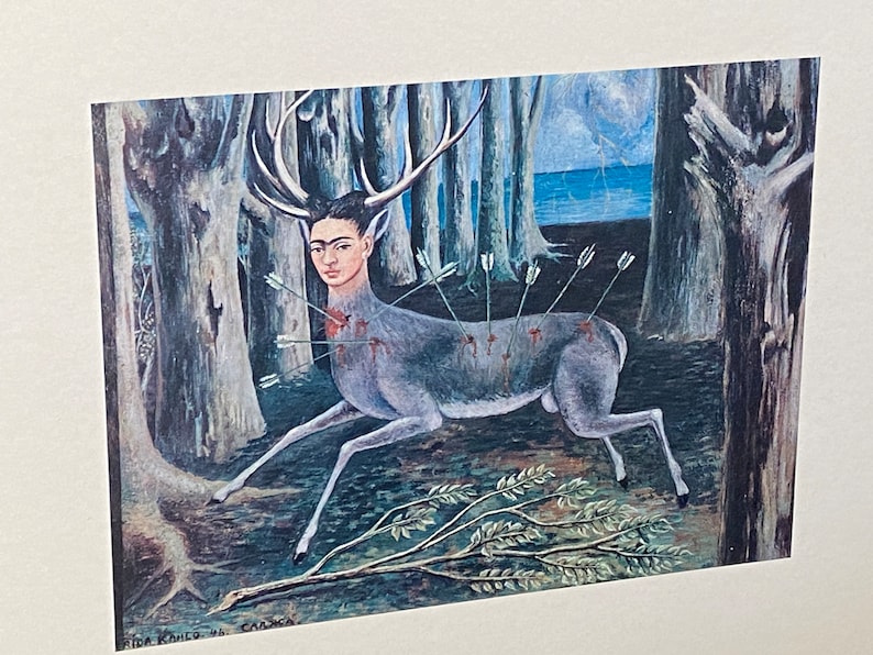 FRIDA KAHLO Art Print the Wounded Deer/the Little Deer Unframed Art ...