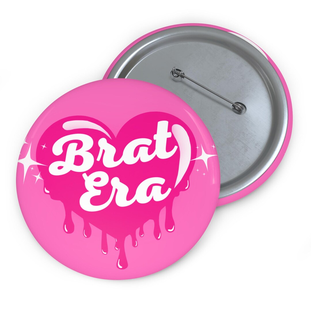 Customizable Pin Buttons: Brat Era Style, Trendy Accessories - Etsy