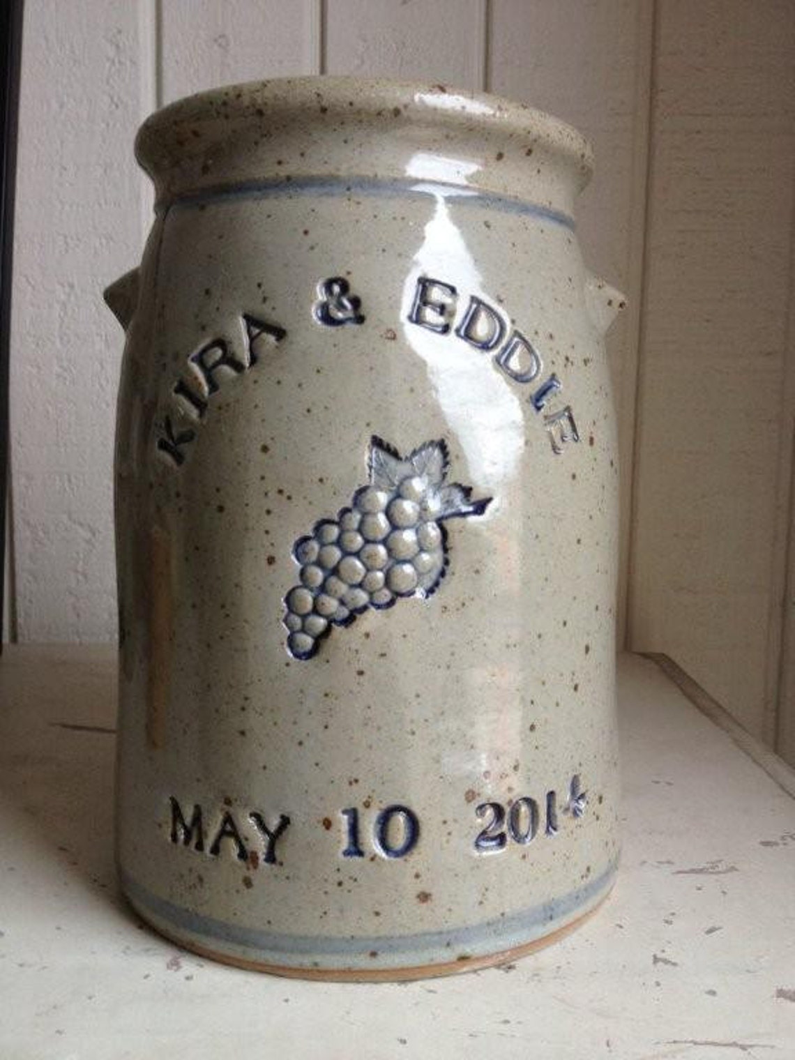 Personalized Stoneware Anniversary Crock - Etsy