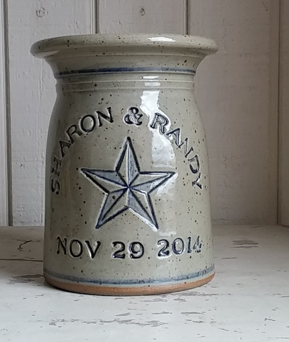 Personalized Stoneware Marriage Crock - Etsy