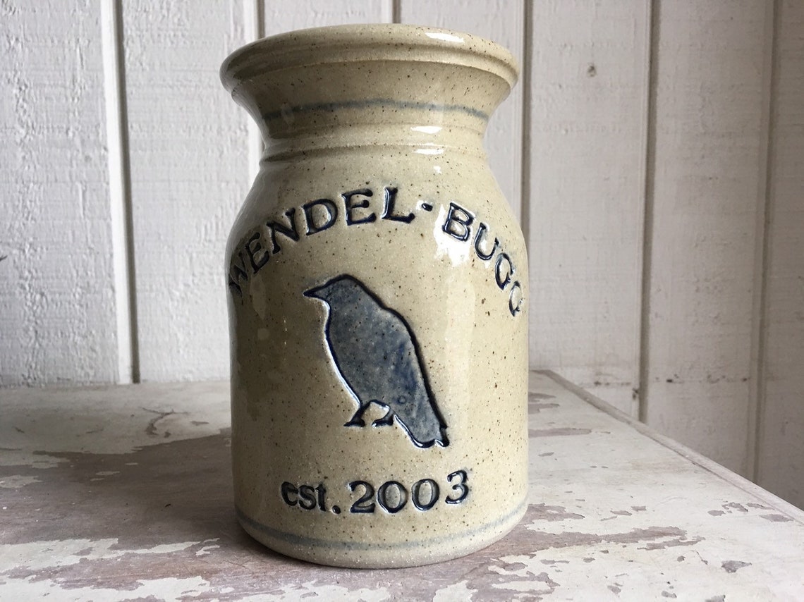 Personalized Utensil Holder Featuring Crow Design - Etsy