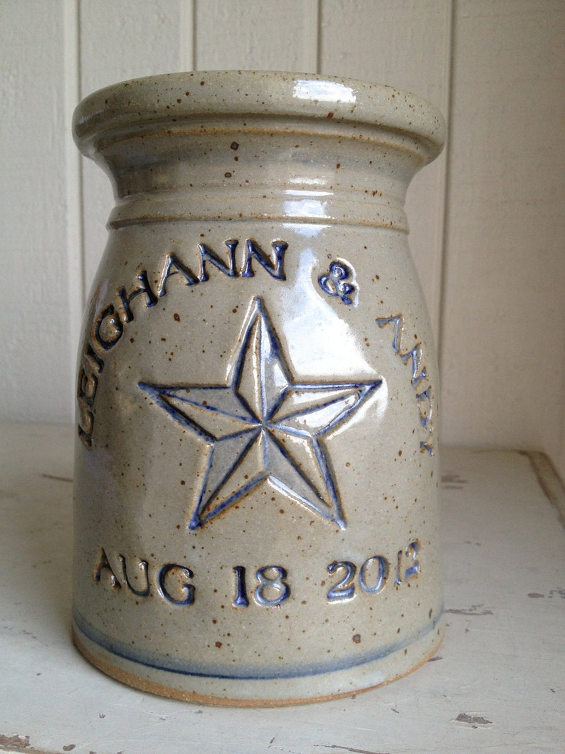 Personalized Stoneware Marriage Crock - Etsy