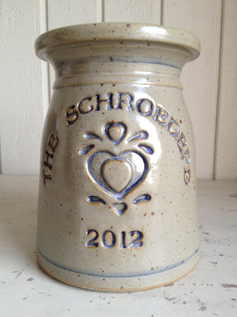 Personalized Stoneware Marriage Crock - Etsy