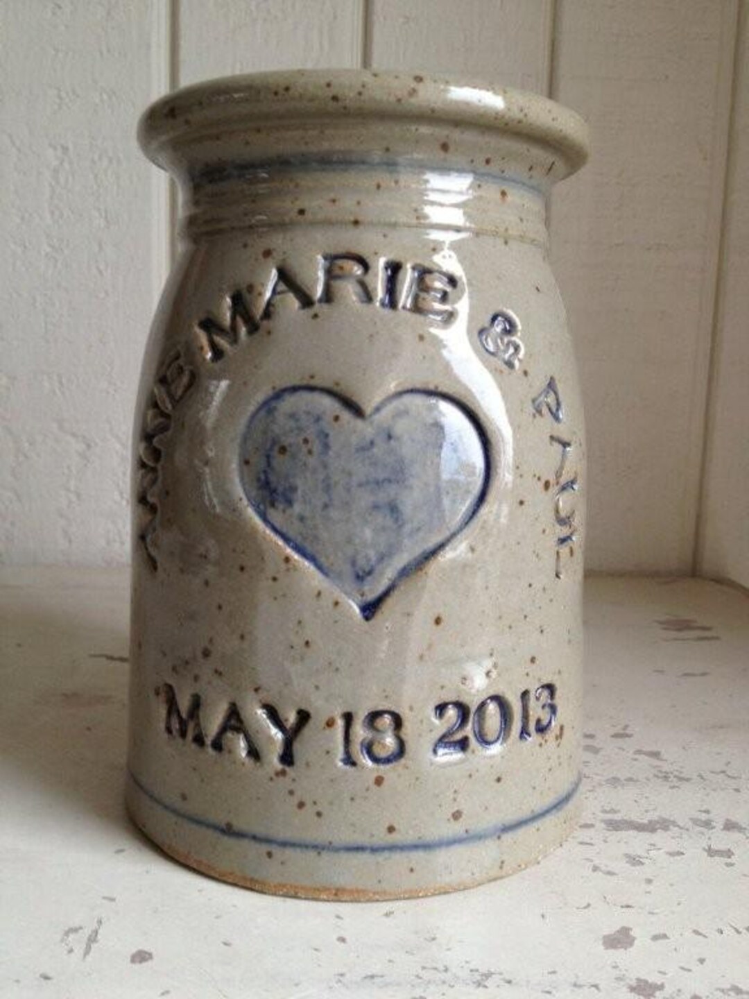 Personalized Stoneware Marriage Crock - Etsy
