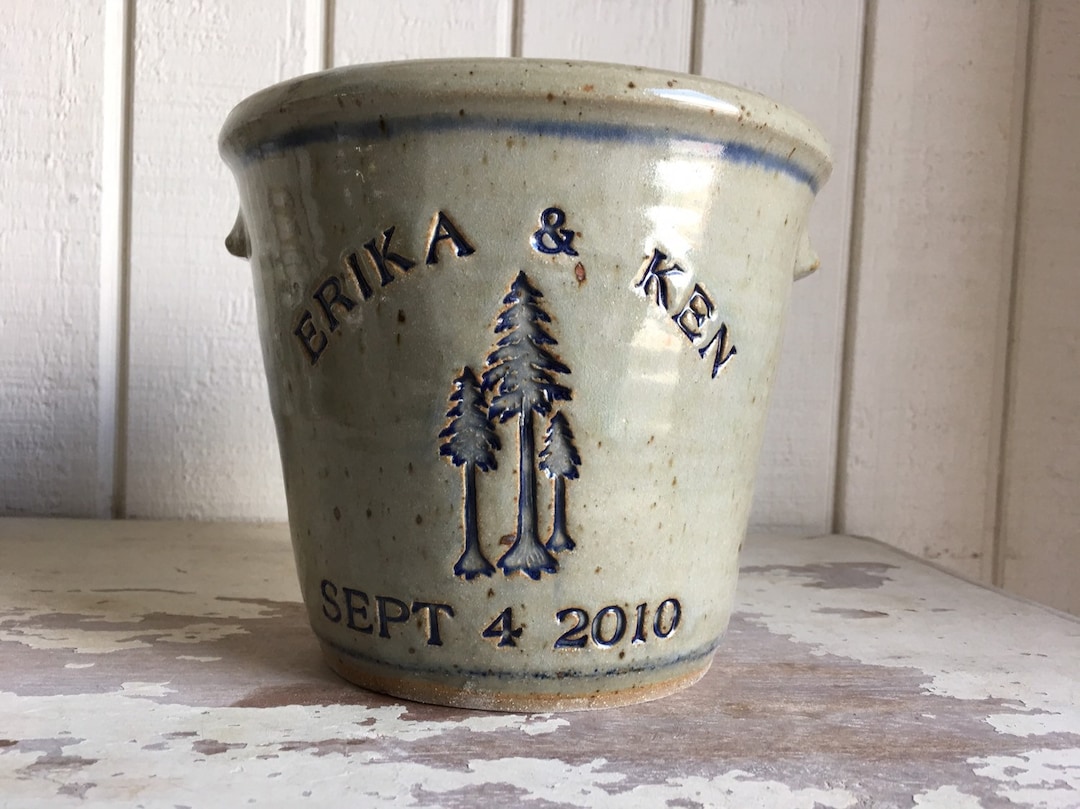 Personalized Stoneware Crock Featuring #redwoods Logo - Etsy