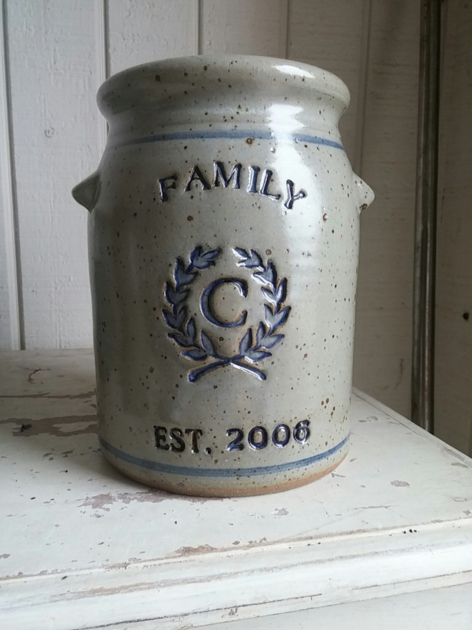 Personalized Anniversary Crock Featuring Tree of Life Logo - Etsy