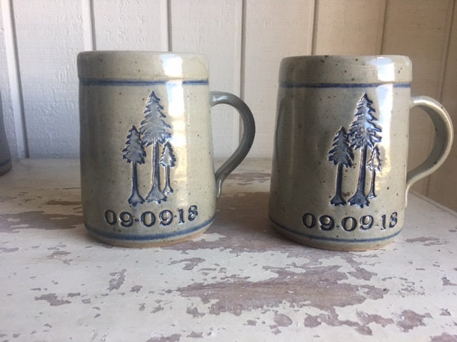 24 oz Personalized Stoneware Stein Featuring Redwoods logo | Etsy