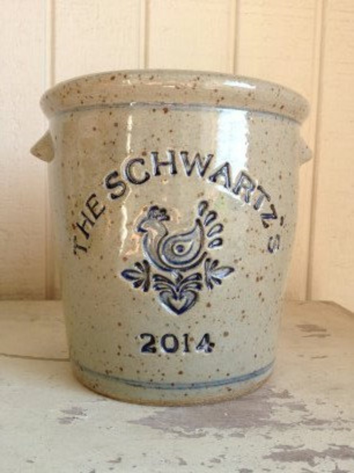 Personalized Stoneware Crock Featuring New Claddagh Logo - Etsy