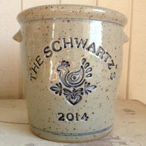 Personalized Stoneware Crock Featuring New Claddagh Logo - Etsy