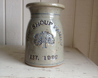 Personalized 8.5" Utensil Holder Crock - Etsy
