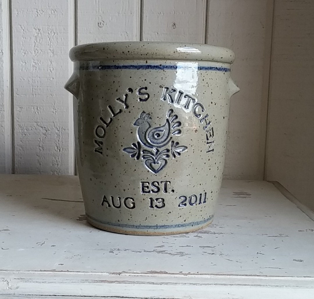Personalized Stoneware Crock - Etsy