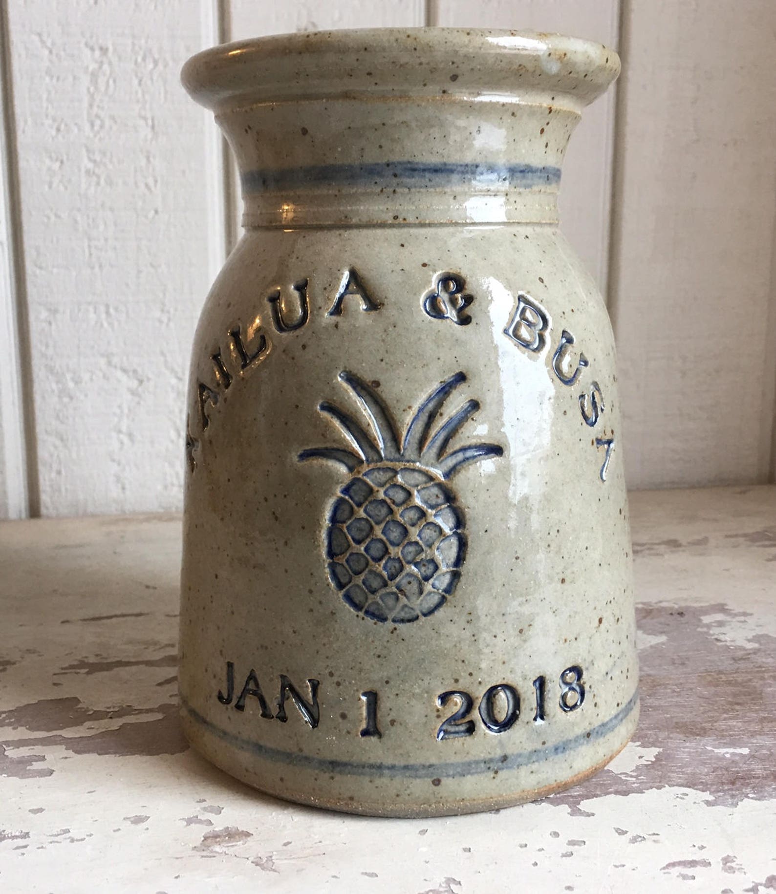 Personalized Wedding Anniversary Pottery Gifts Featuring Fresh - Etsy