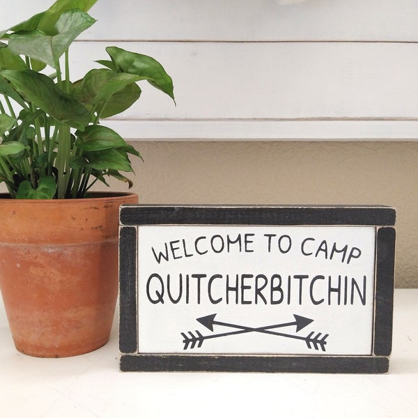 Wood Camping Sign - Etsy