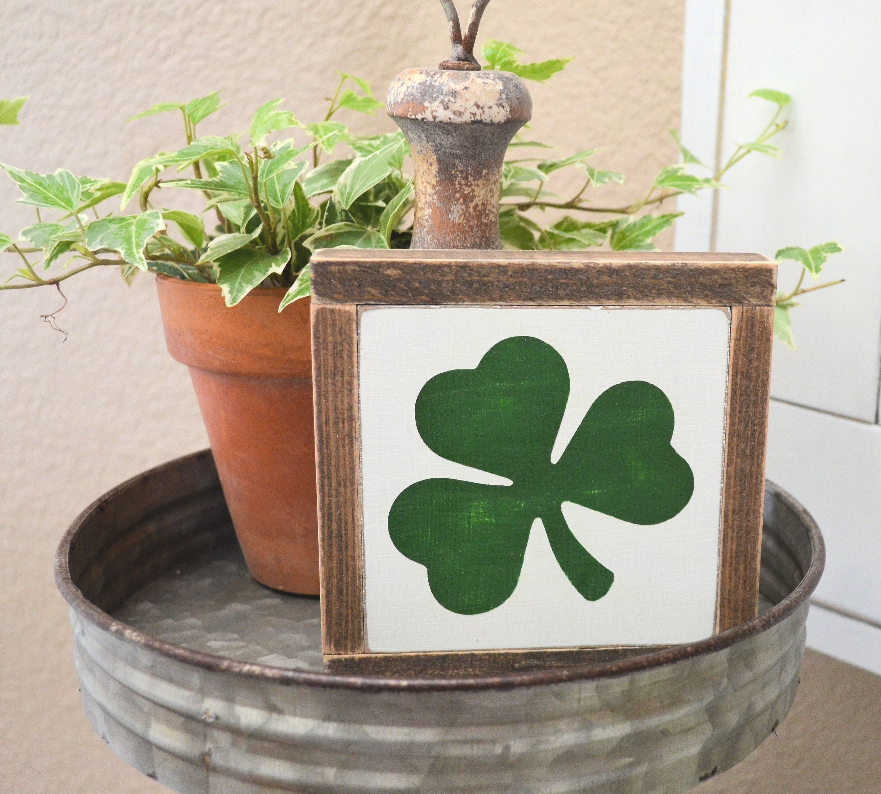 Happy St Patrick's Day Mini Sign Tiered Tray Decor | Etsy