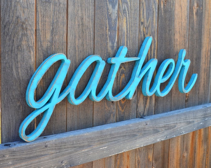 Gather Sign Wood Wall Hanging - Etsy