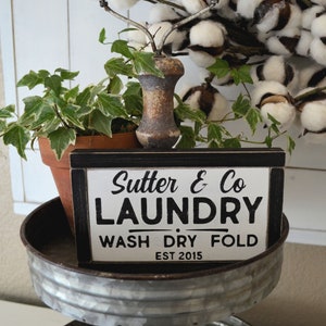 Mini Laundry Sign - Tiered Tray Signs - Laundry Room Decor - Etsy