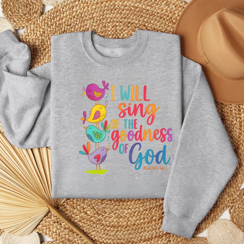 Goodness of God PNG, Christian Bible Verse, Songbird Design (digital ...