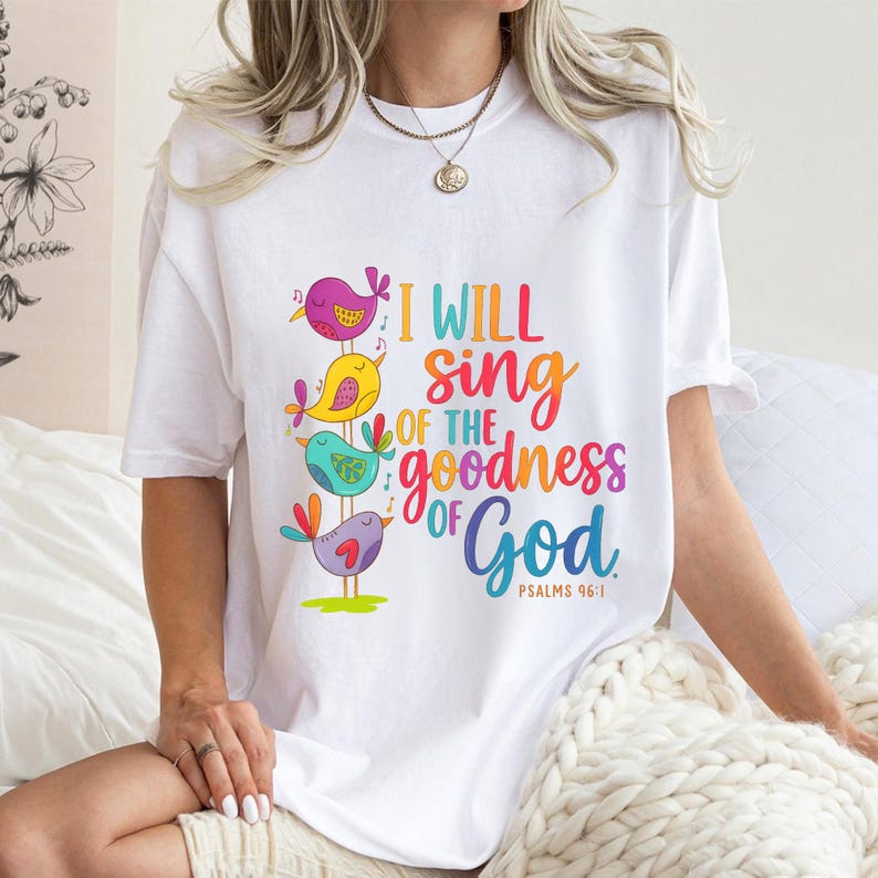 Goodness of God PNG, Christian Bible Verse, Songbird Design (digital ...