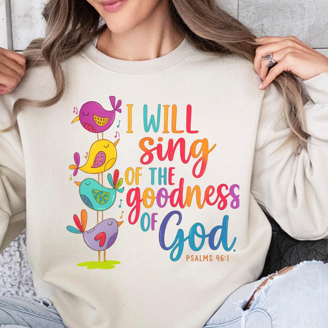 Goodness of God PNG, Christian Bible Verse, Songbird Design (digital ...