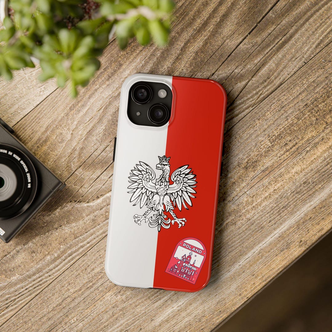 Poland Eagle Phone Case | Polish Flag Red White Tough Case - Etsy