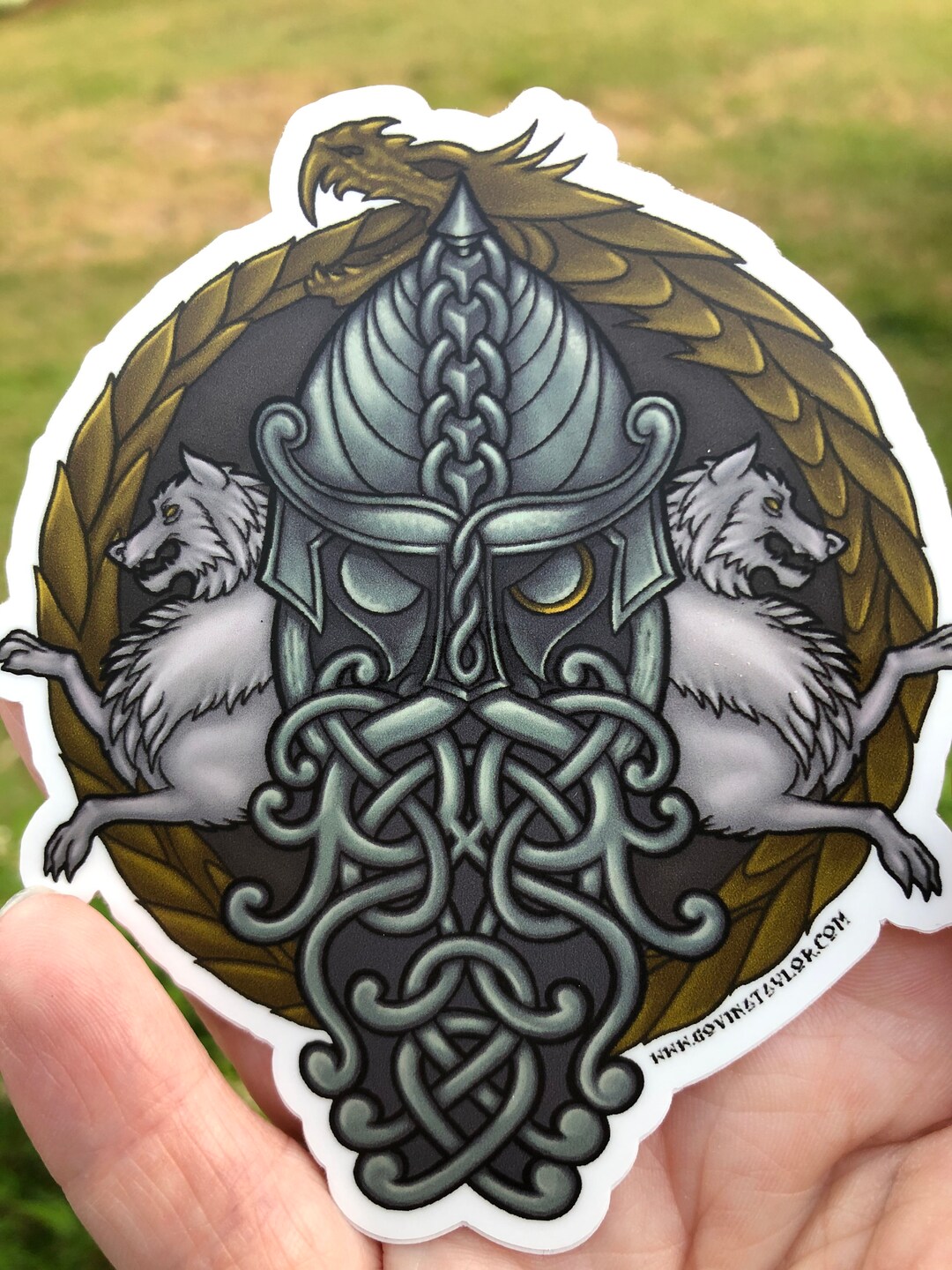 Odin Shield Viking Art Sticker - Etsy