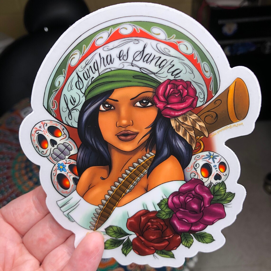 The Bandita Vinyl Art Sticker - Etsy