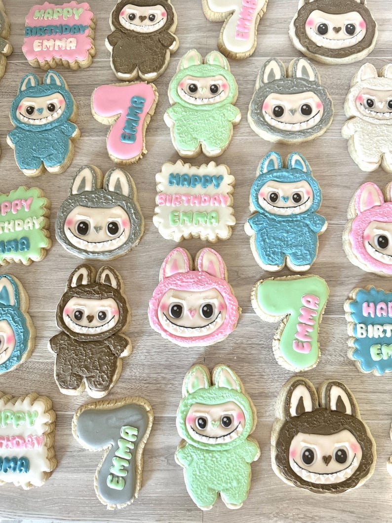 Little Monster Sugar Cookies - Etsy