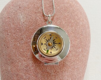 Working Compass Necklace - Etsy