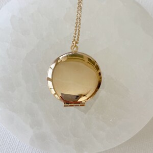 Compass Locket Necklace With Photos, Gold Working Compass Pendant ...