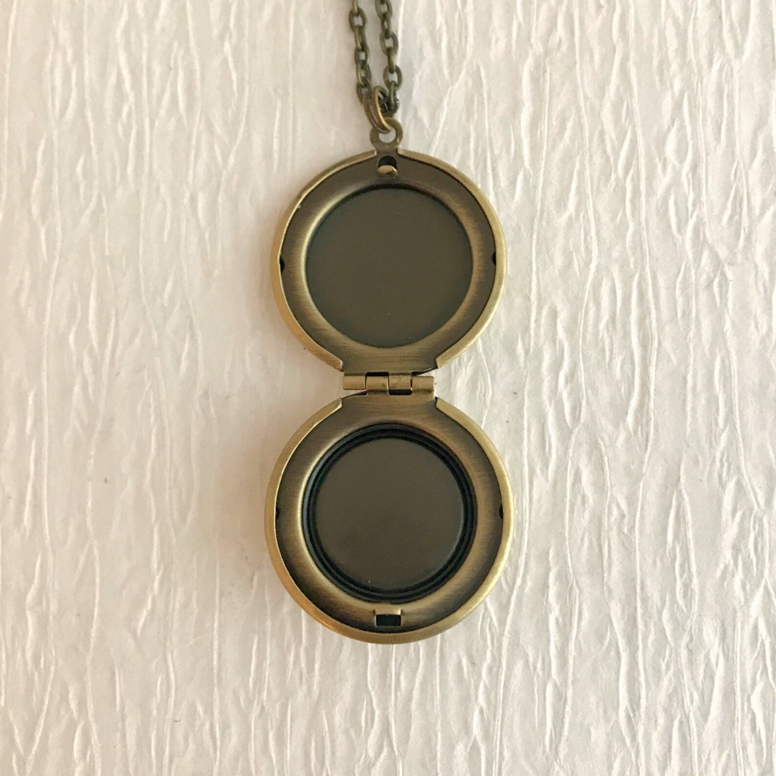 Gold Working Compass Locket Necklace Photo Locket Steampunk | Etsy