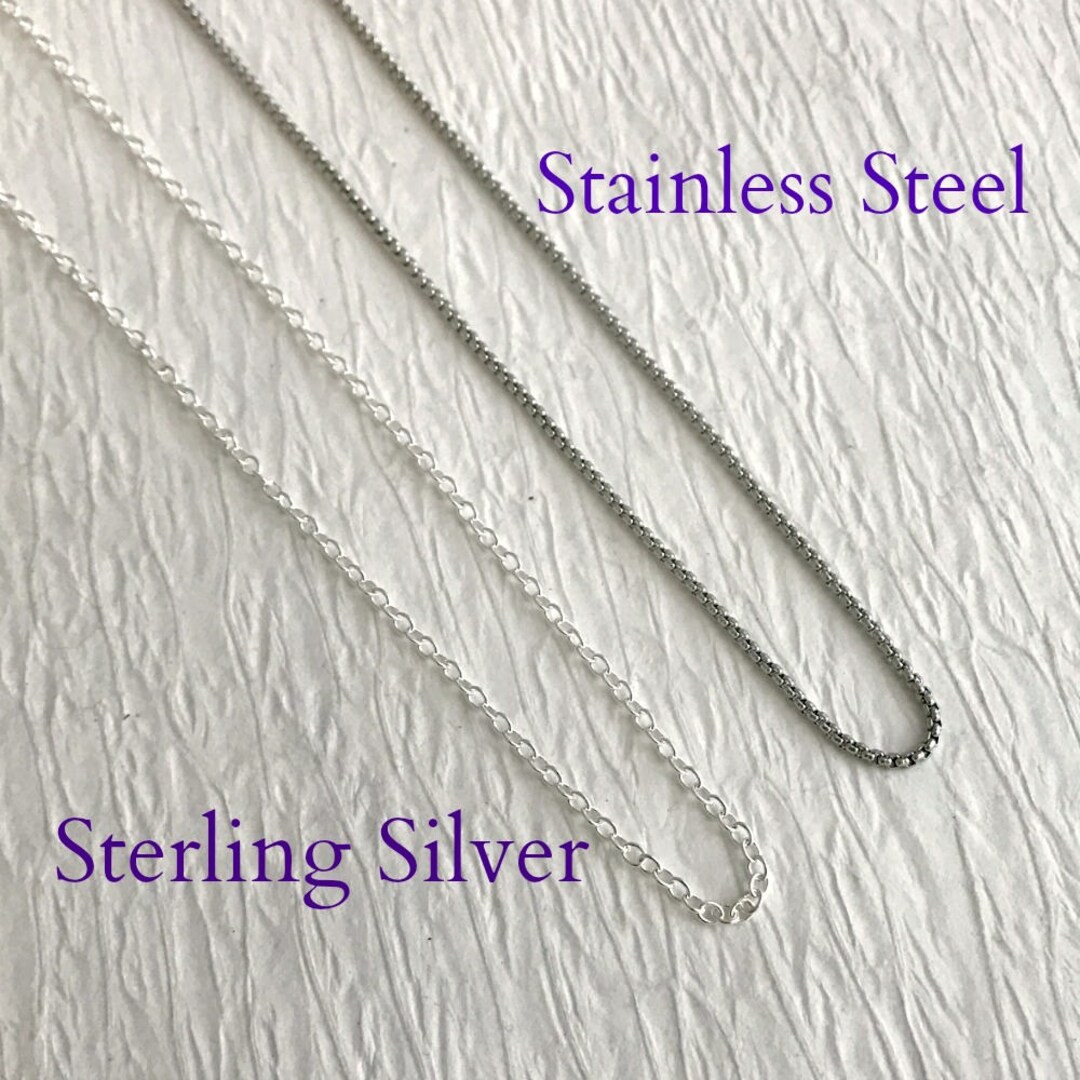 Add-on: Extra Box Chains and Sterling Silver Chains, Extra Chain for ...