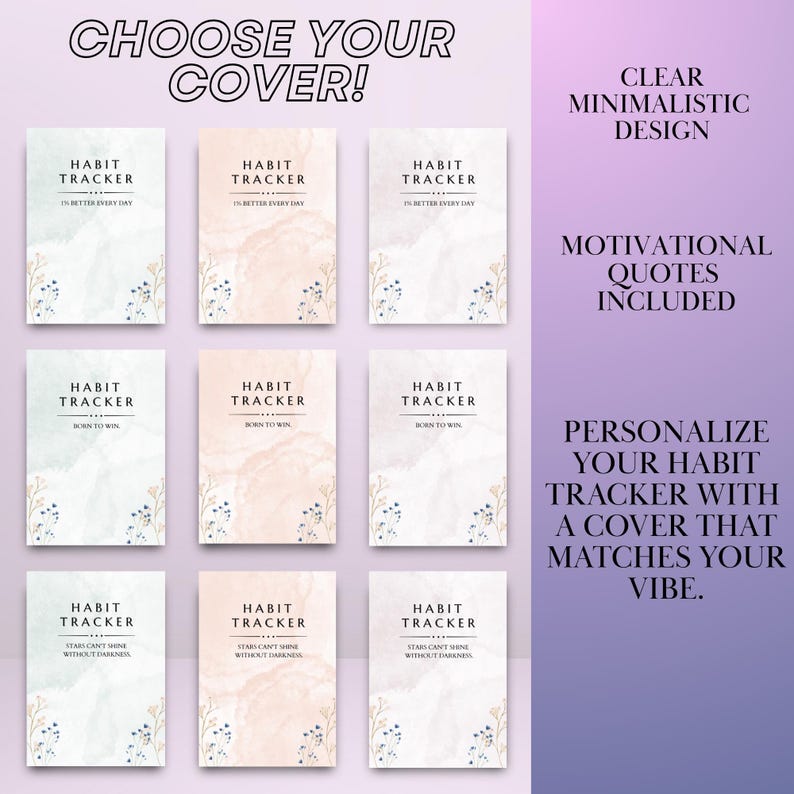 Monthly Habit Tracker Printable Planner | Build Good Habits, Break Bad ...