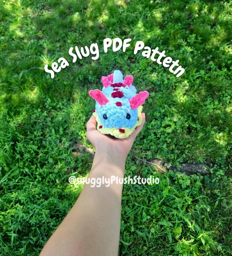 Crochet Sea Slug Pattern PDF Downloadable Amigurumi - Etsy