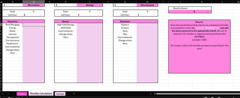 Beginner-friendly Budget Maker and Tracker for Salaried Women | 3-tab ...
