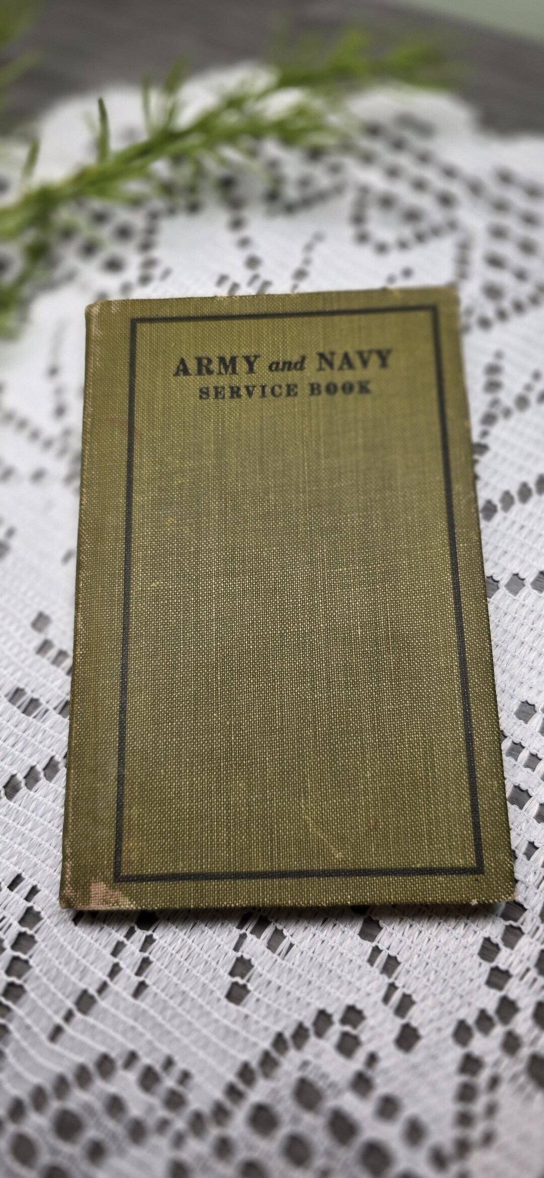1918 Army and Navy Service Book National Lutheran Commission WWI Era ...