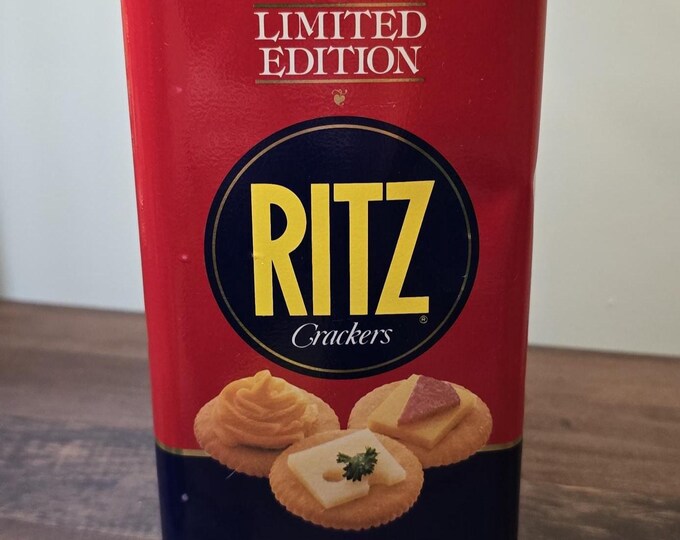 1987 Ritz Crackers Limited Edition Collectible Tin – Retro Red & Yellow ...