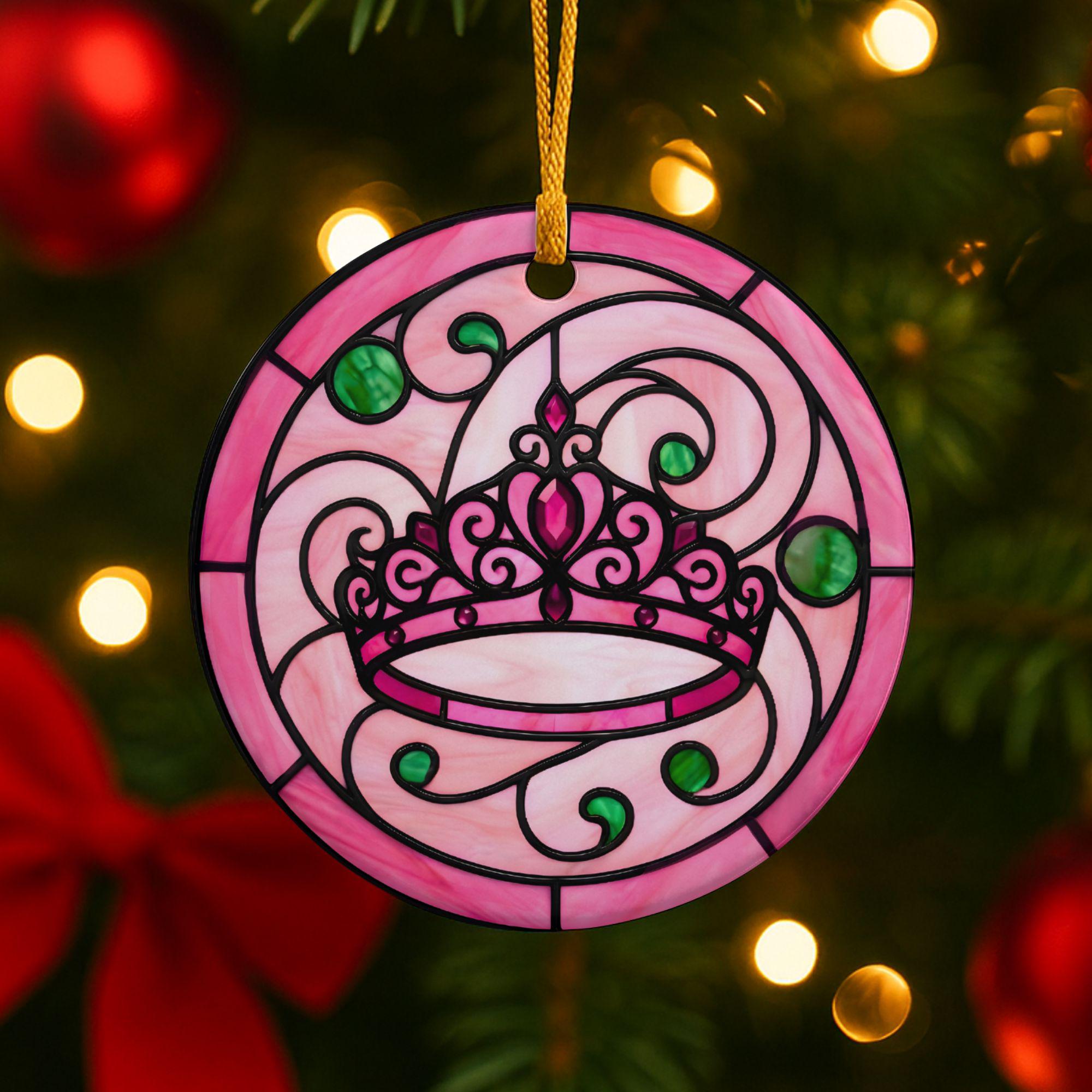Wicked Ornament - Stained Glass Christmas Ornament, Glinda Inspired ...