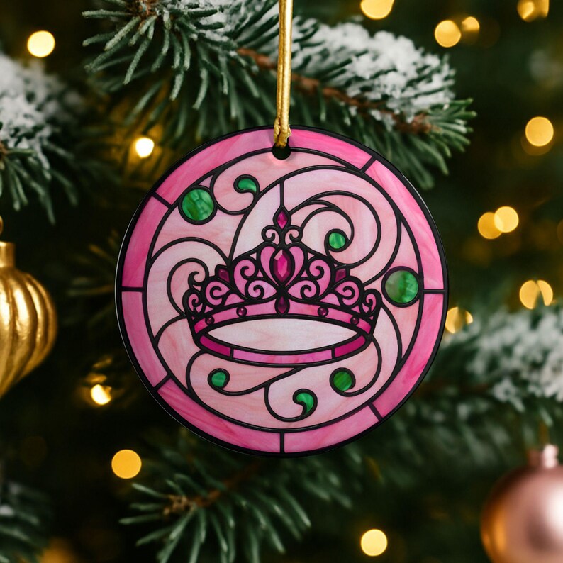 Wicked Ornament - Stained Glass Christmas Ornament, Glinda Inspired ...