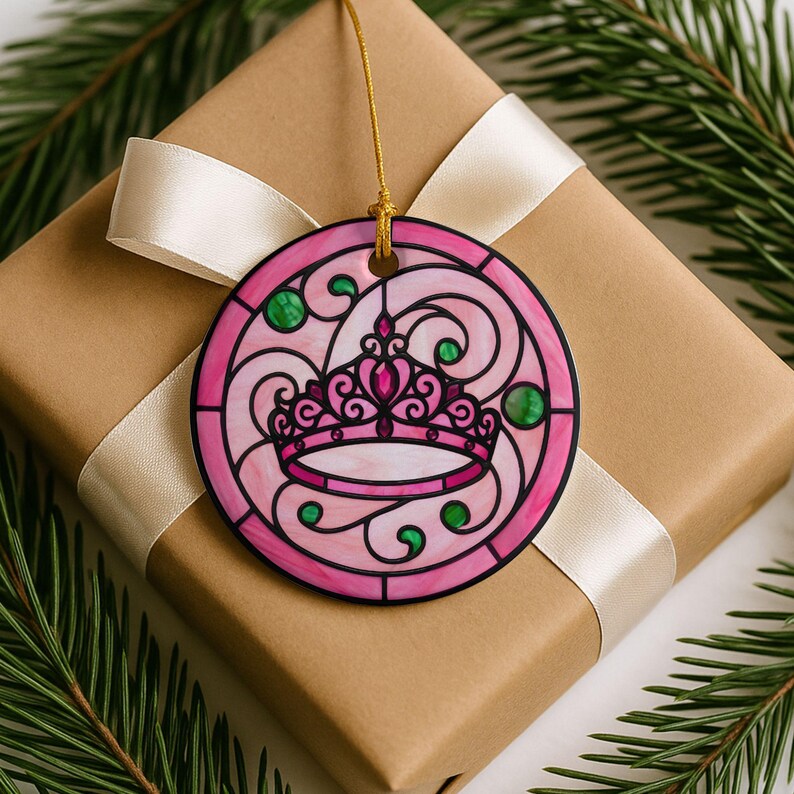 Wicked Ornament - Stained Glass Christmas Ornament, Glinda Inspired ...