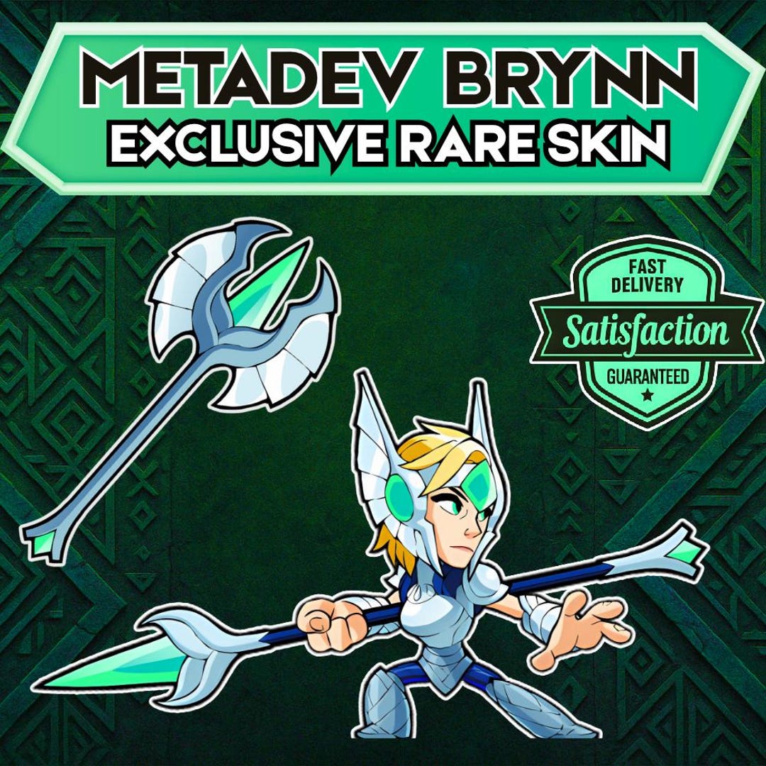 Brawlhalla Metadev Brynn - Exclusive Skin - Rare Skin + 2 Weapon Skins ...