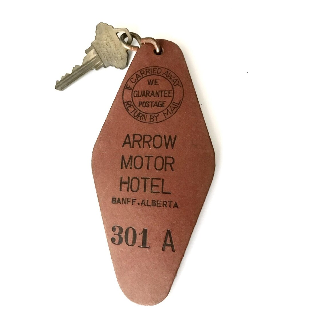 Vintage Arrow Motor Hotel Banff Alberta Canada Hotel Key & Fob 301A ...