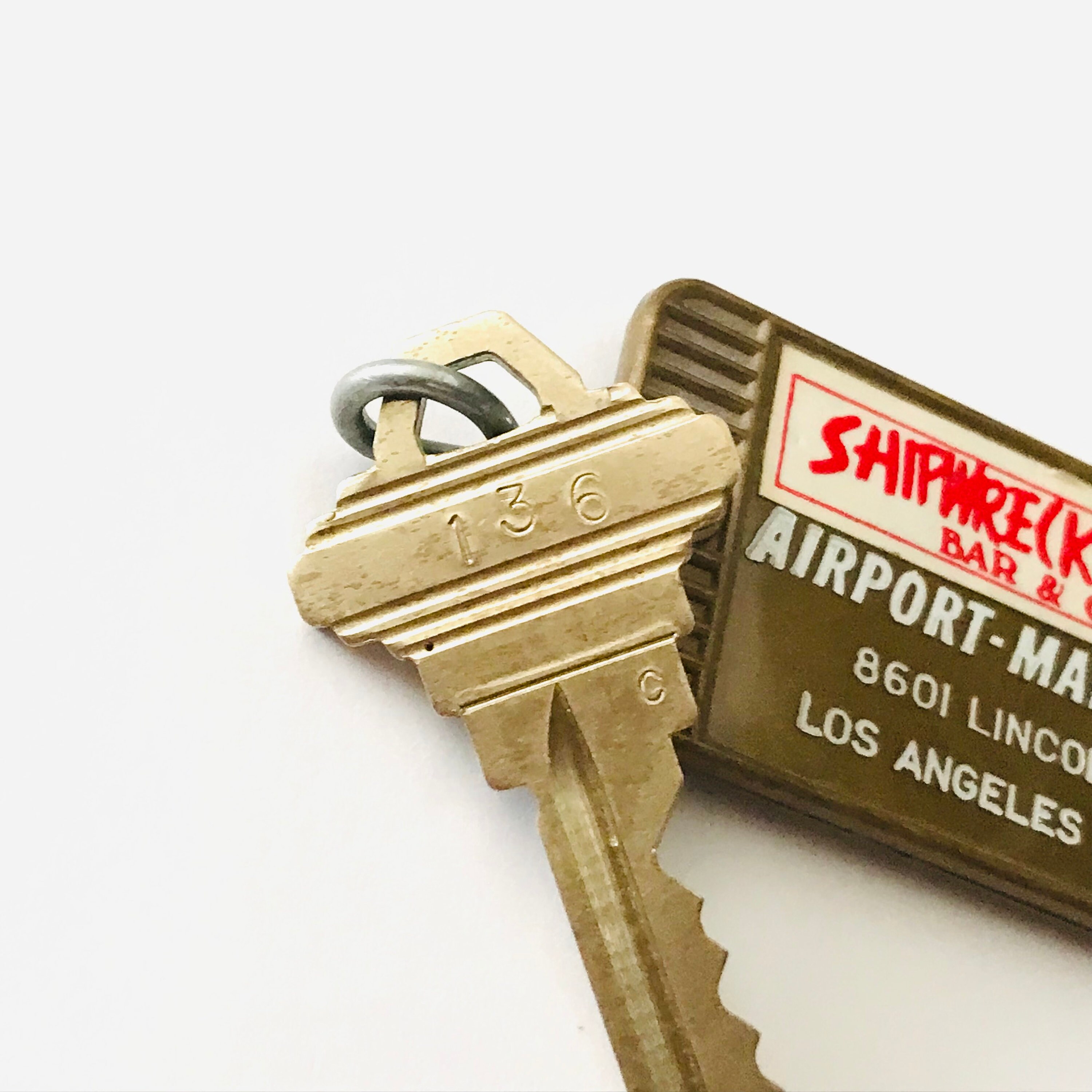 Vintage Original Shipwreck Kelly's Airport Marina Hotel Key & Fob 136 ...