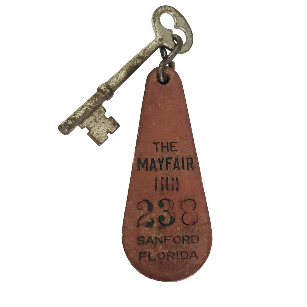 Vintage the Mayfair Inn Sanford FL Hotel Skeleton Key & Fob 238 Florida ...