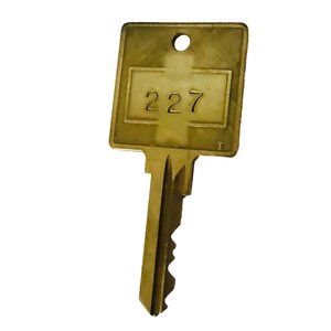Vintage Marriott Hotel Key Room #227 Brass Crown Logo Original USA Used ...