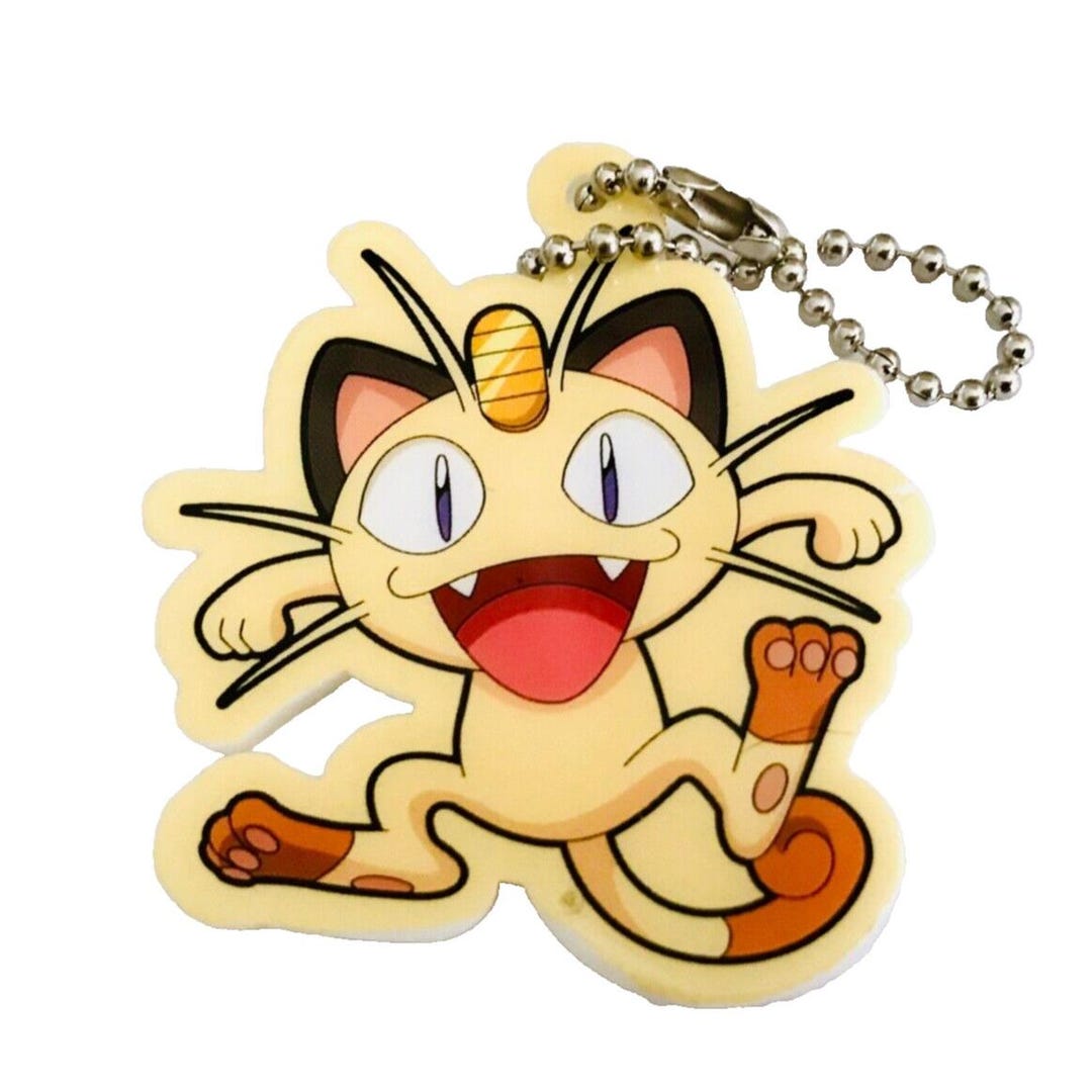 Vintage 1997 Pokemon Meowth Keychain, Nintendo Character Collectible - Etsy